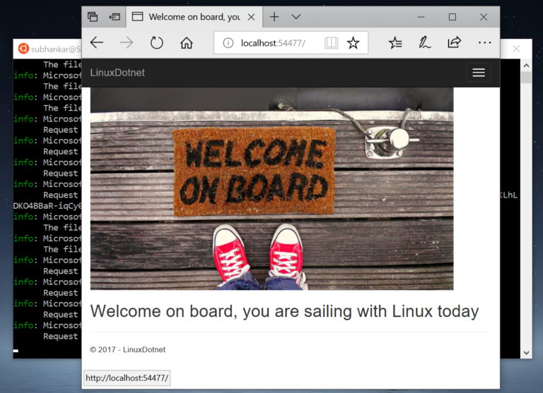Windows Subsystem For Linux Build Aspnet Core Mvc Web Application